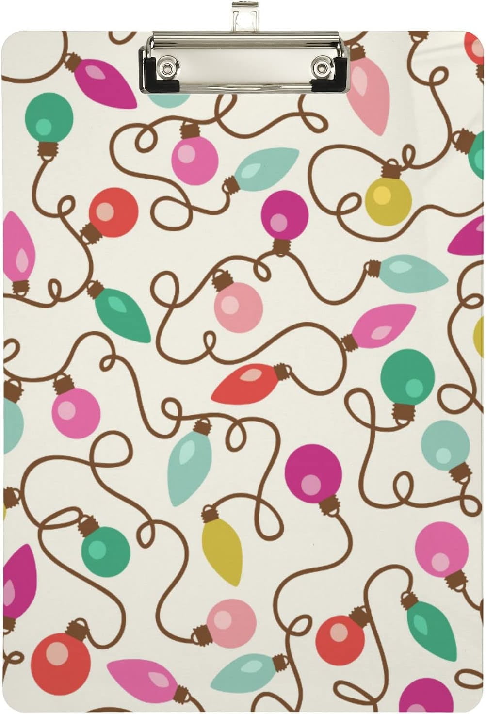 KXMDXA Christmas Cute Rainbow Xmas Light Clipboard Hardboard Wood ...