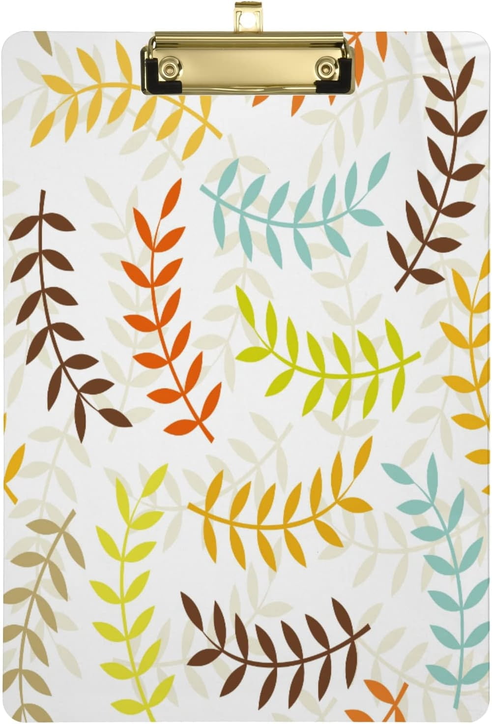 KXMDXA Colorful Retro Leaves Clipboard Hardboard Wood Nursing Clip ...