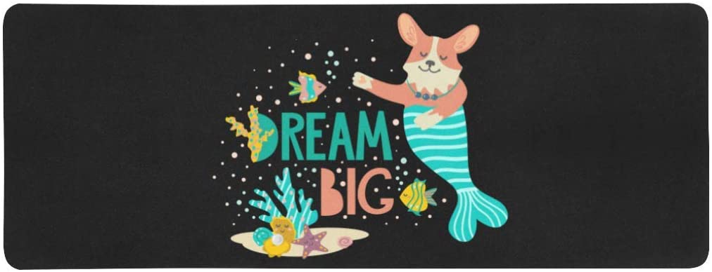 KXMDXA Corgi with The Inscription Dream Big Extra Extended Large Gaming ...