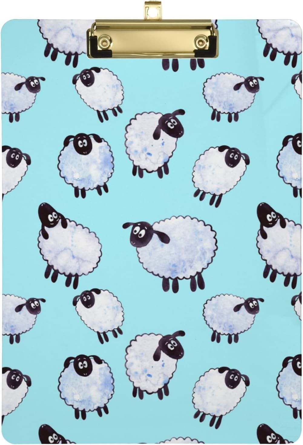 KXMDXA Cute Sheep Clipboard Hardboard Wood Nursing Clip Board and Pull ...