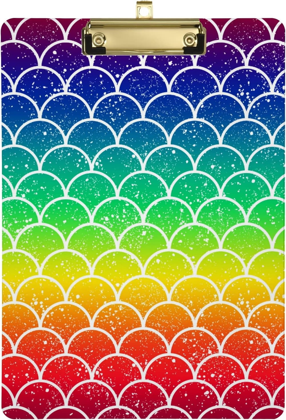 KXMDXA Dotted Rainbow Sky Shapes Clipboard Hardboard Wood Nursing Clip ...