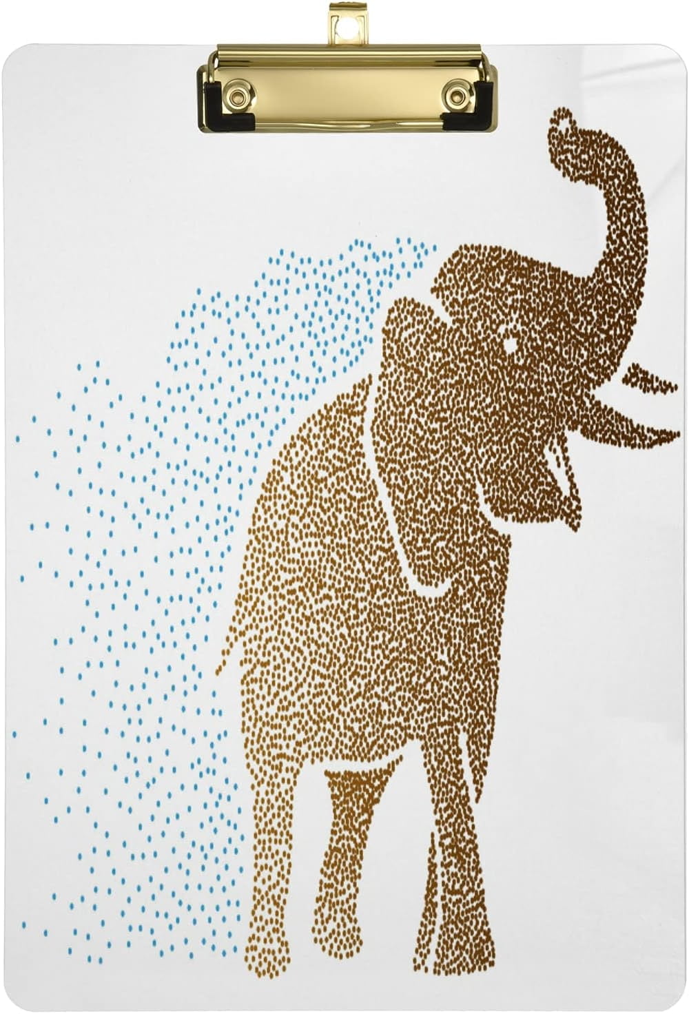 KXMDXA Elepant Abstract Clipboard Hardboard Wood Nursing Clip Board and ...