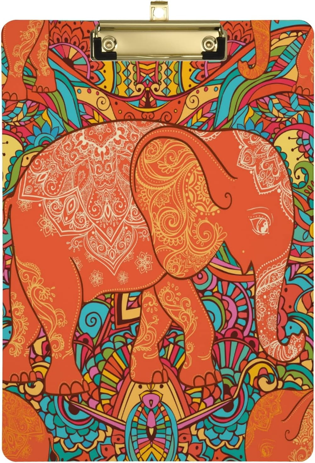 KXMDXA Elephant Clipboard Hardboard Wood Nursing Clip Board and Pull ...