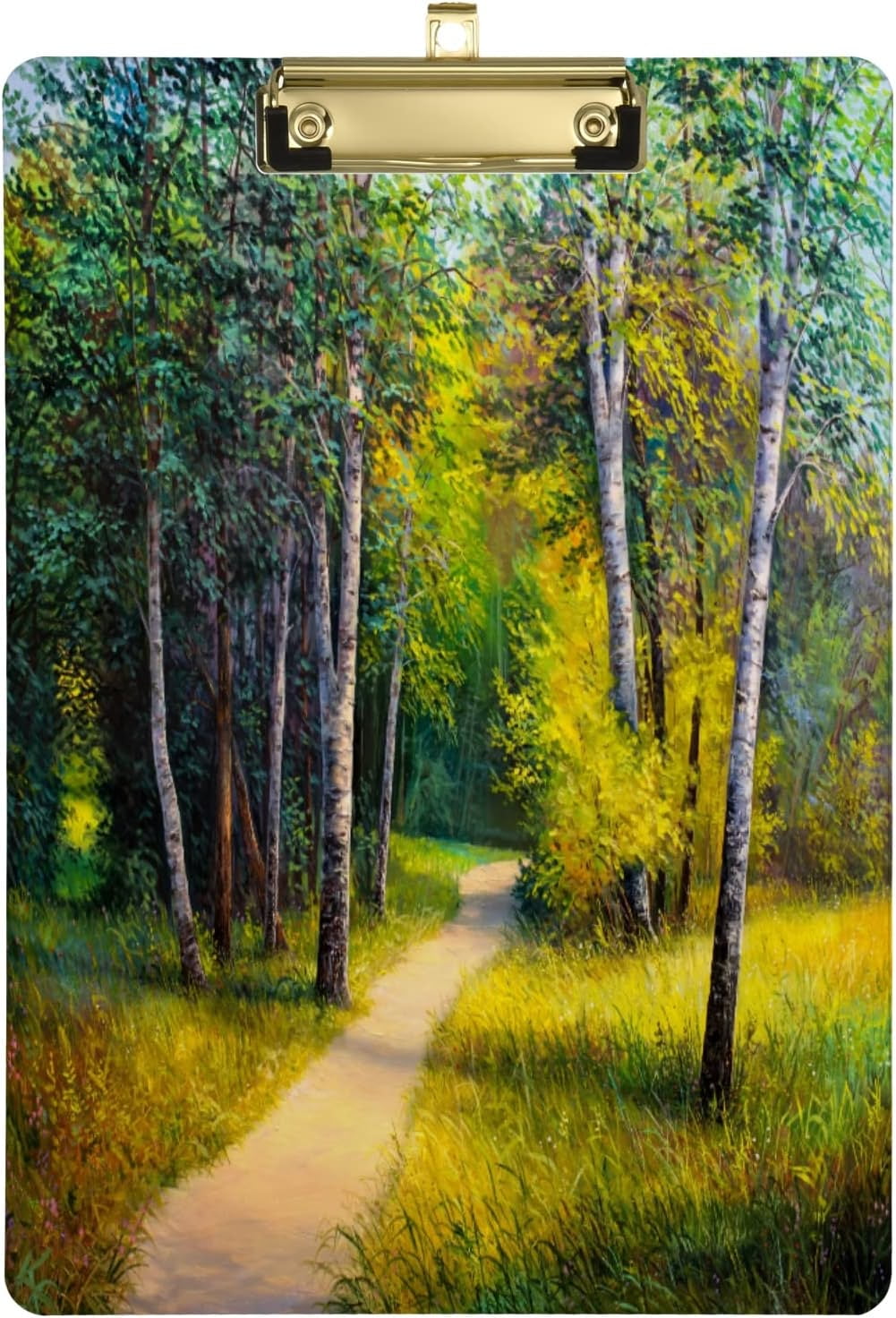 KXMDXA Forest Birch Tree Clipboard Hardboard Wood Nursing Clip Board ...