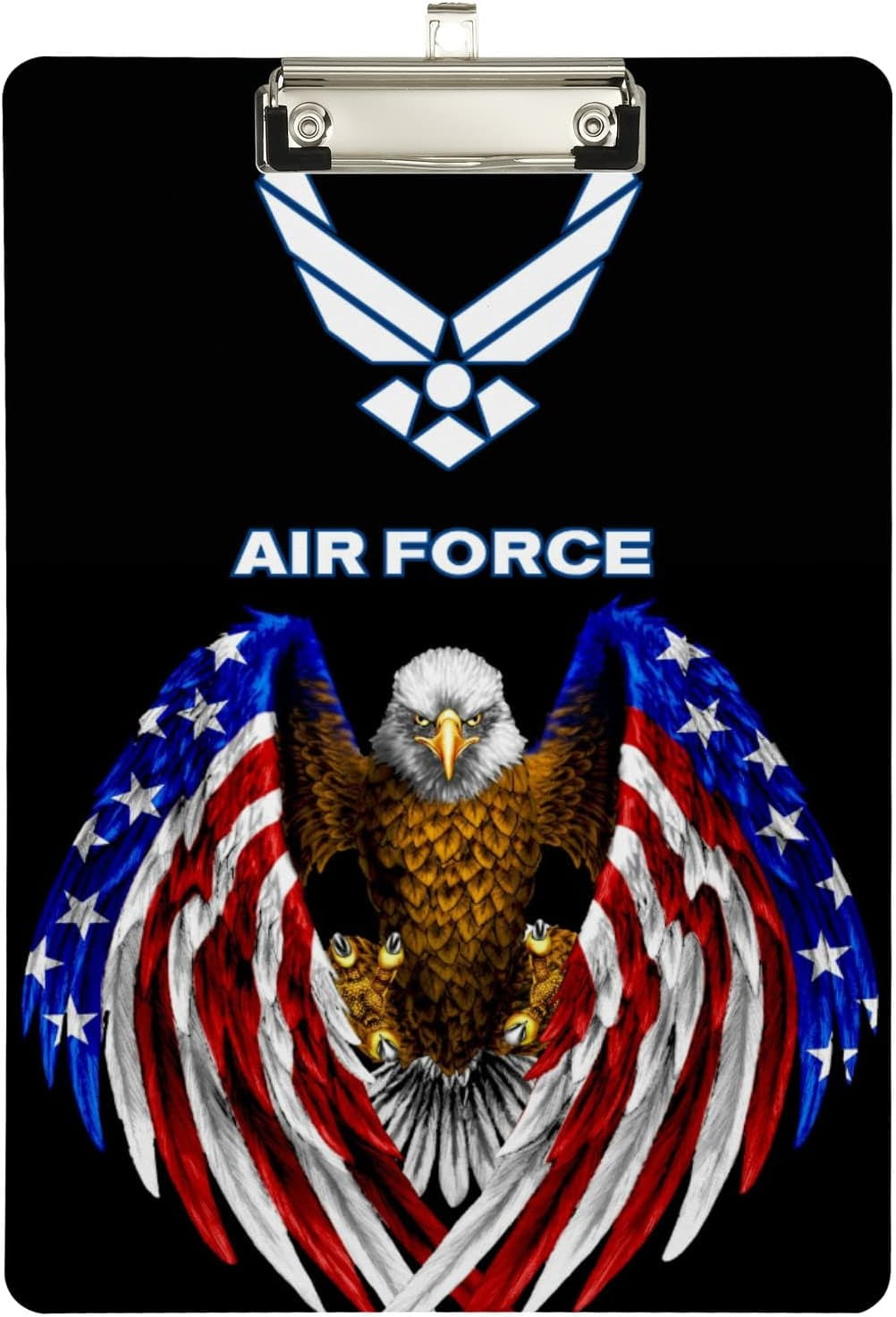 KXMDXA Fun Air Force Eagle Clipboard Hardboard Wood Nursing Clip Board ...