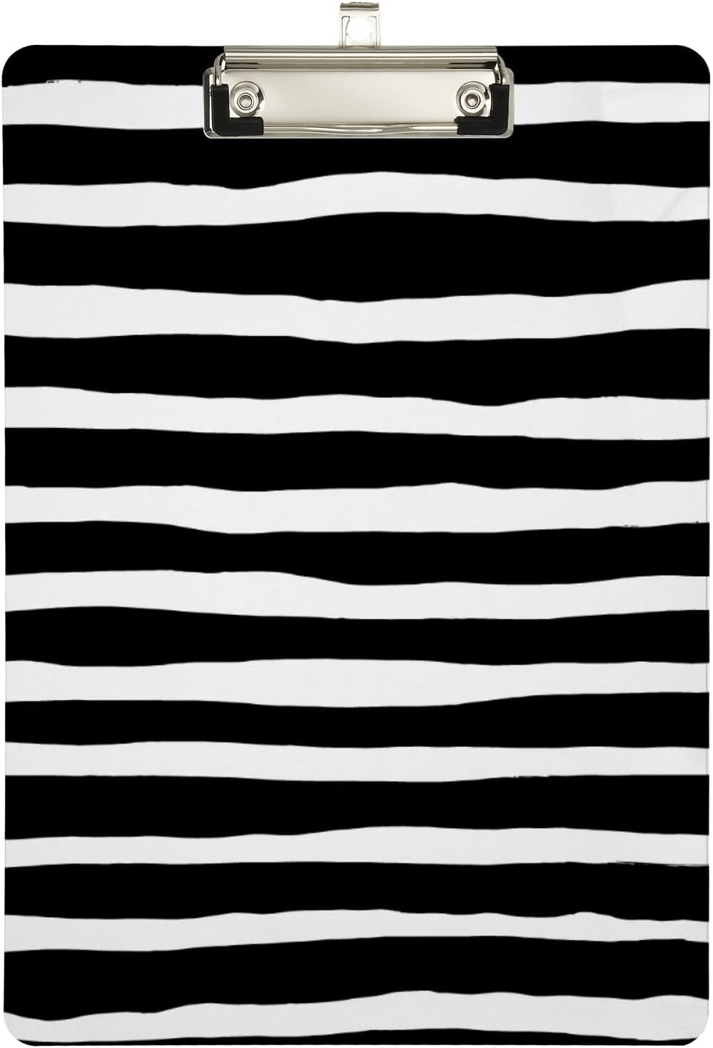 KXMDXA Fun Black White Horizon Classic Clipboard Hardboard Wood Nursing ...