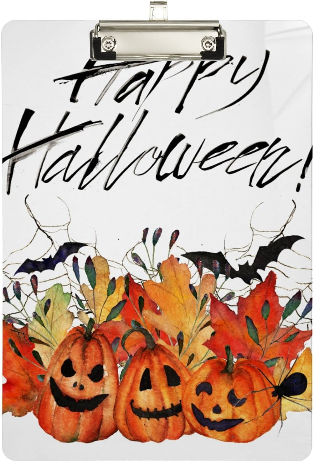 KXMDXA Halloween Happy Jack o Lantern Bat Maple Clipboard Hardboard ...