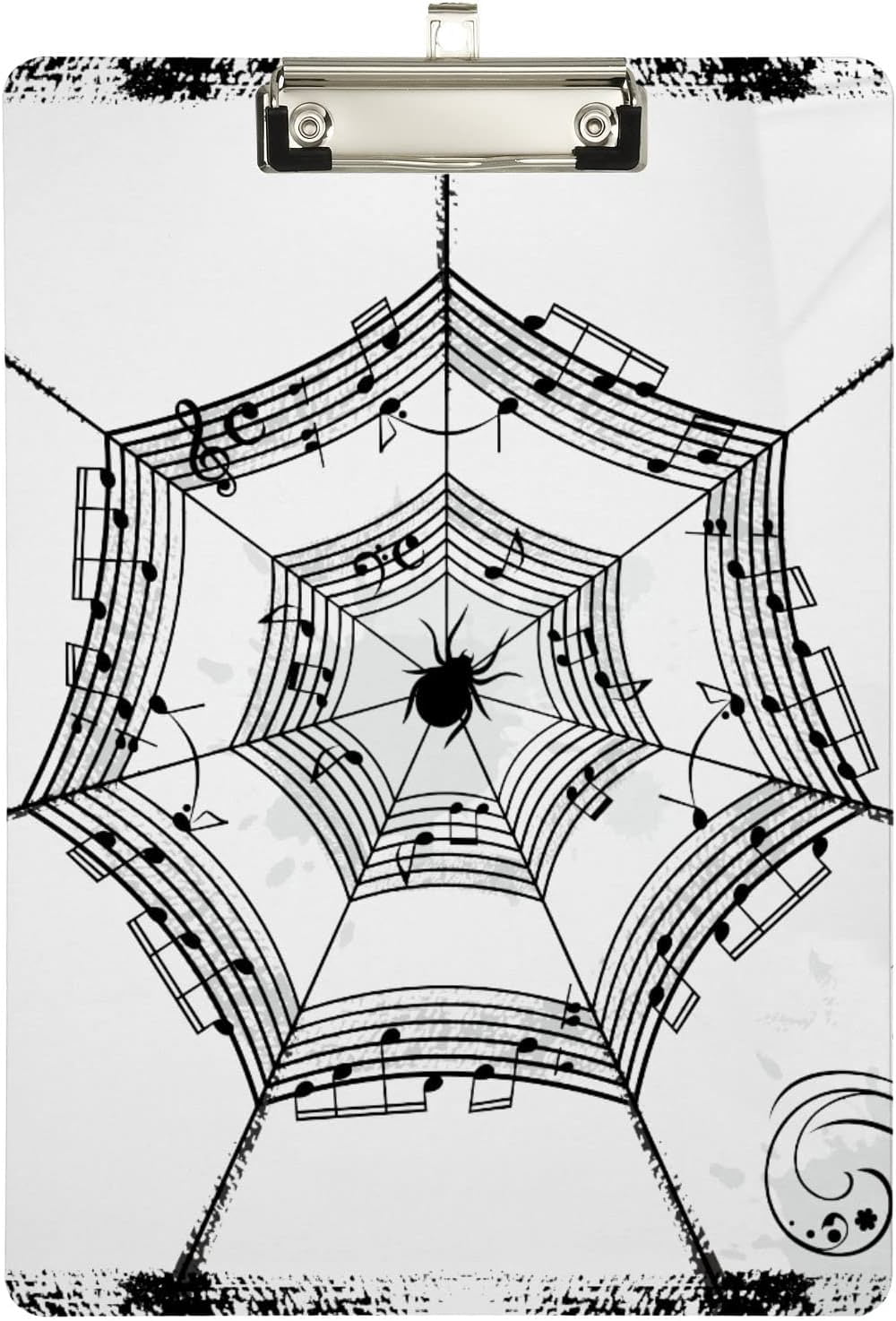 KXMDXA Halloween Melody Spider Web Clipboard Hardboard Wood Nursing ...