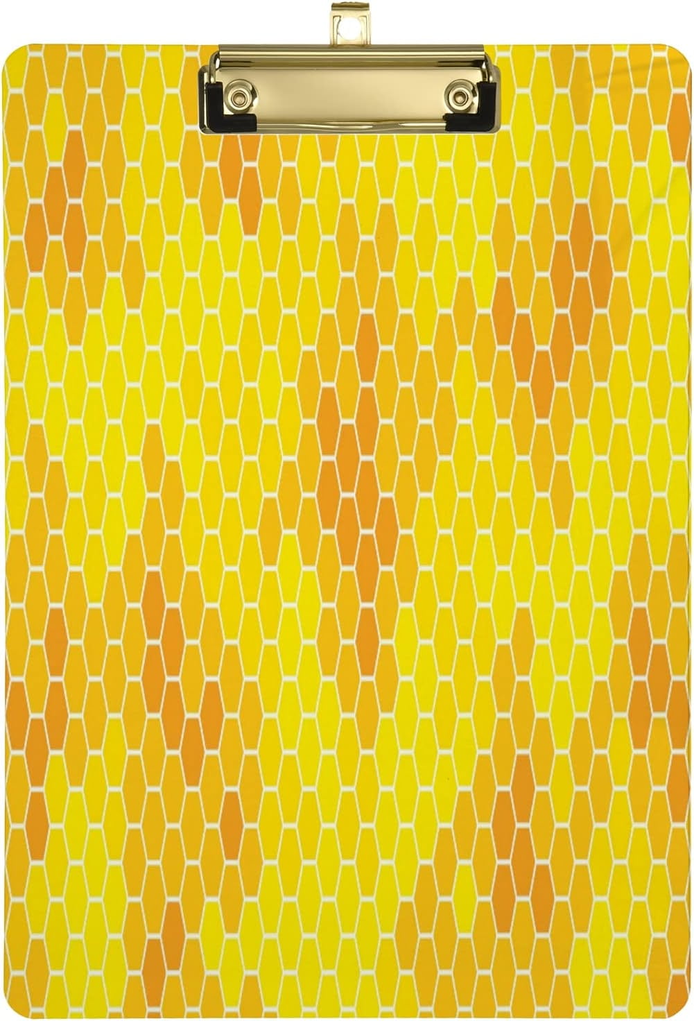 KXMDXA Honeycomb Bee Yellow Clipboard Hardboard Wood Nursing Clip Board ...