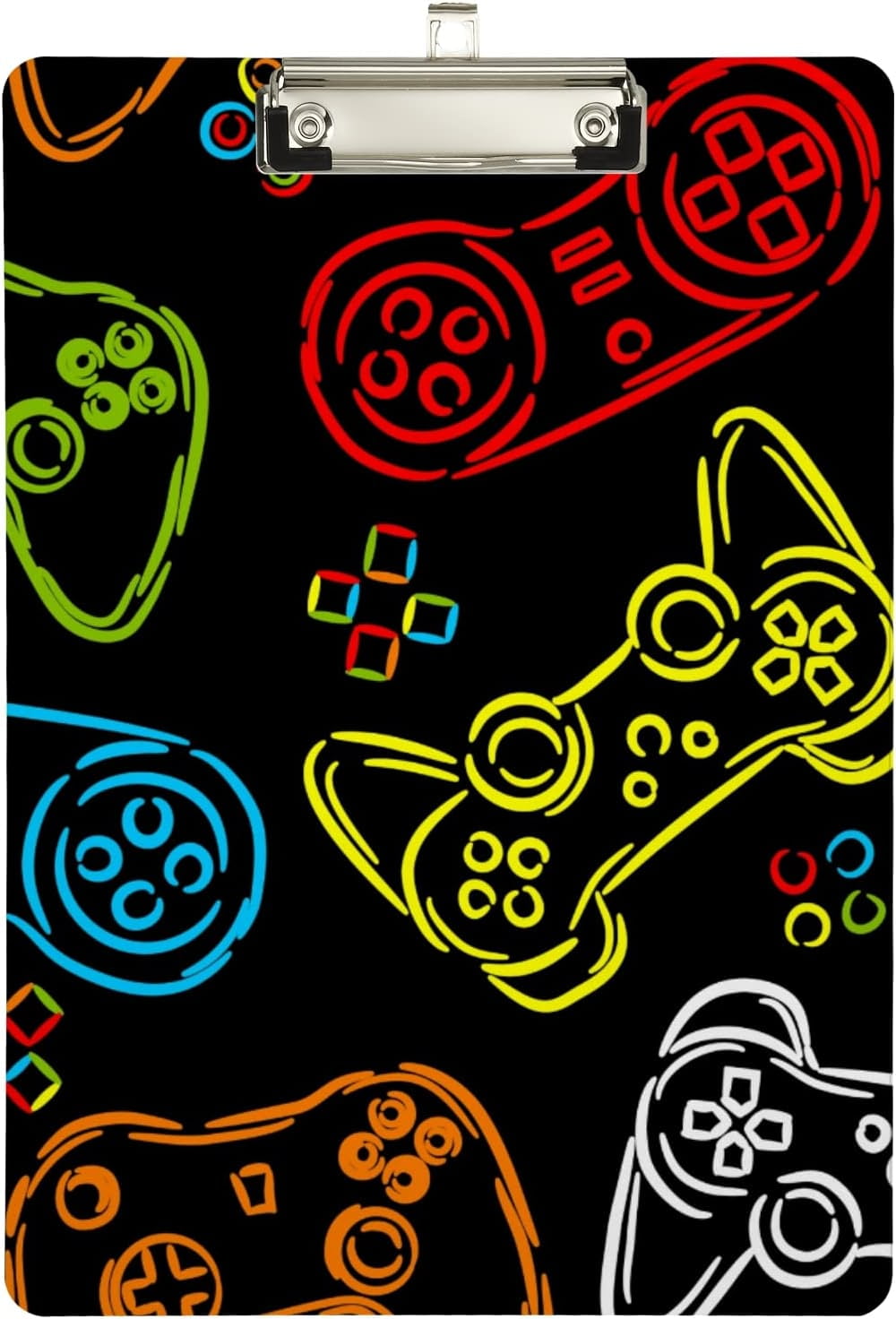 KXMDXA Joystick Video Game Controller Rainbow Neon Clipboard Hardboard ...
