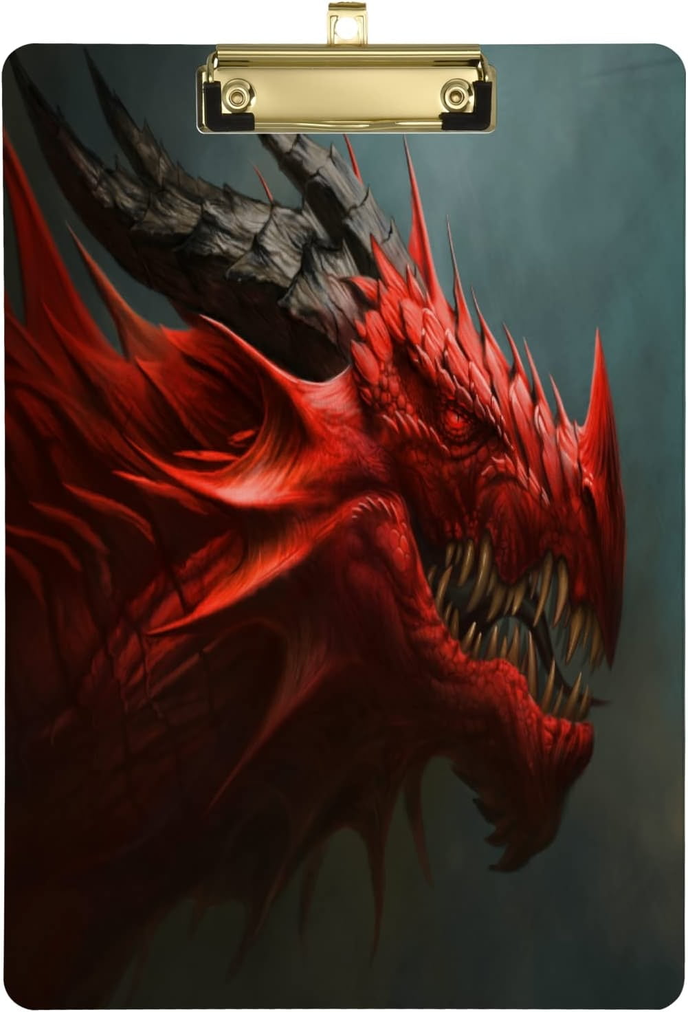 KXMDXA Magic Dragon Red Clipboard Hardboard Wood Nursing Clip Board and ...