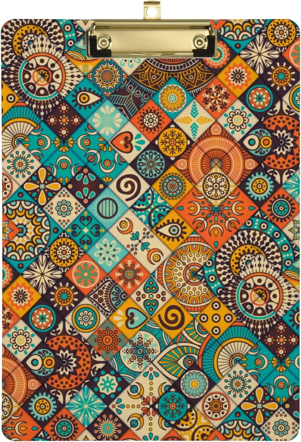 KXMDXA Mandala Boho Bohemian Clipboard Hardboard Wood Nursing Clip ...