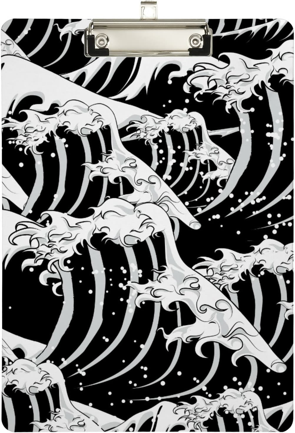 KXMDXA Ocean Sea Wave Clipboard Hardboard Wood Nursing Clip Board and ...