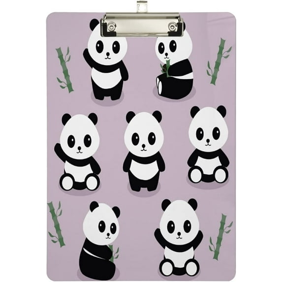 KXMDXA Pandas Clipboard Hardboard Wood Nursing Clip Board and Pull for ...