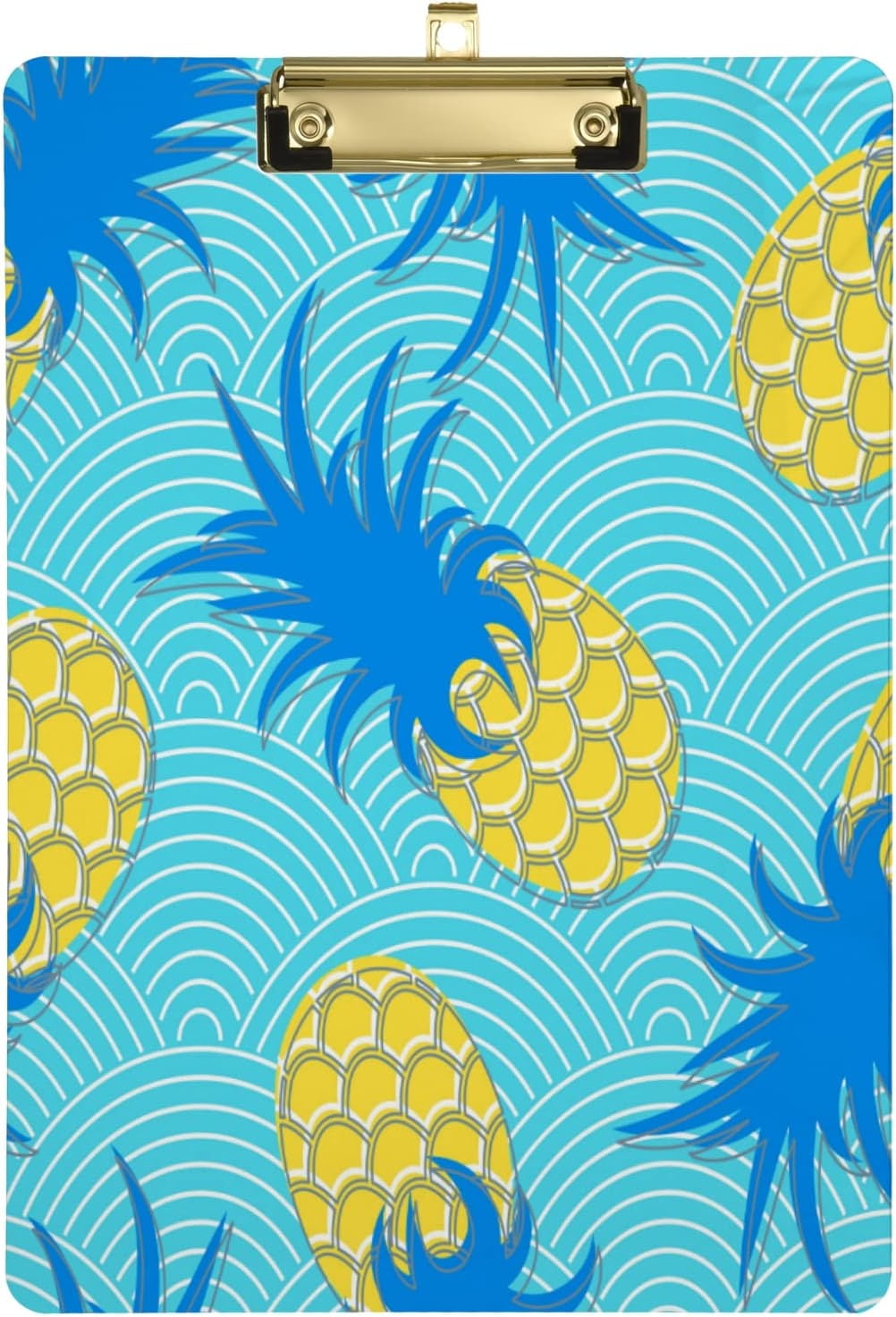 KXMDXA Pineapples in Sea Waves Clipboard Hardboard Wood Nursing Clip ...