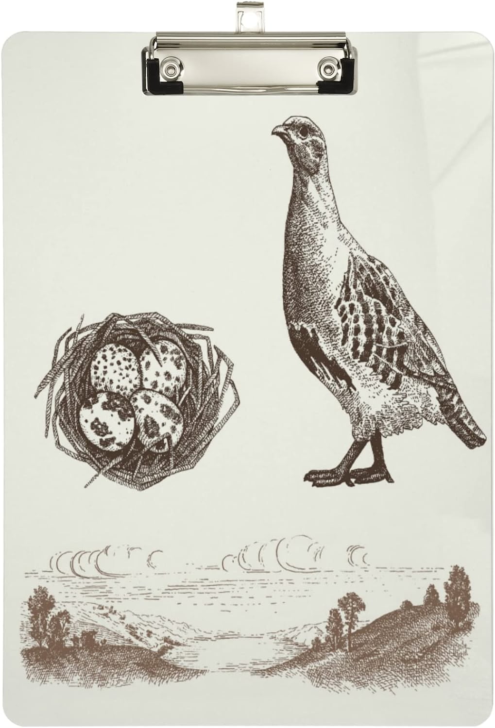 KXMDXA Quail Egg Clipboard Hardboard Wood Nursing Clip Board and Pull ...