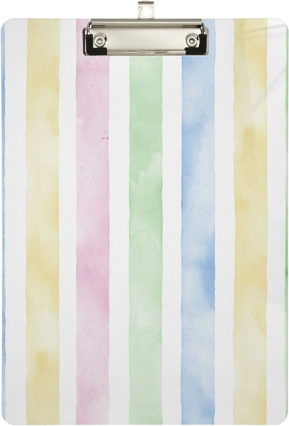 KXMDXA Rainbow Stripes Cute Clipboard Hardboard Wood Nursing Clip Board ...