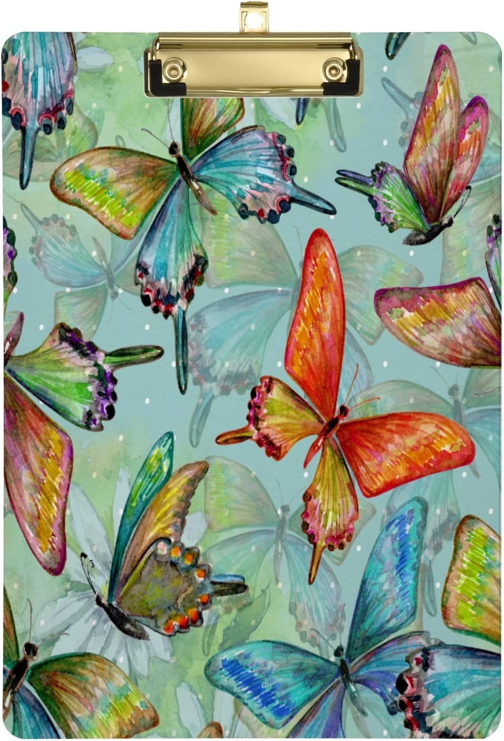 KXMDXA Reto Butterflies Clipboard Hardboard Wood Nursing Clip Board and ...