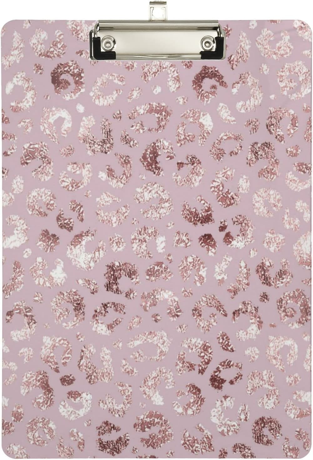 KXMDXA Rose Gold Glitter Leopard Print Clipboard Hardboard Wood Nursing ...