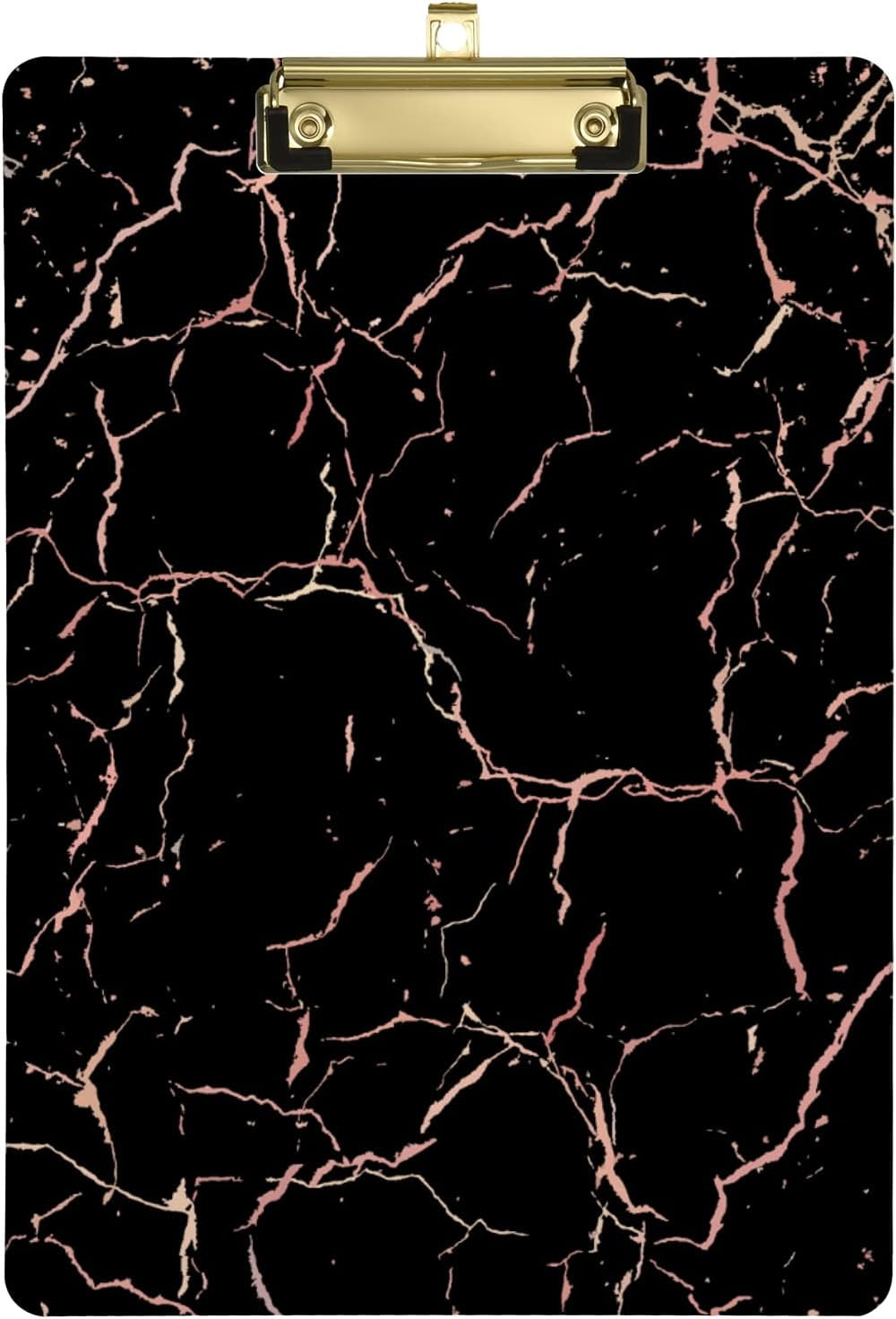 KXMDXA Rose Gold Marble Texture Clipboard Hardboard Wood Nursing Clip ...