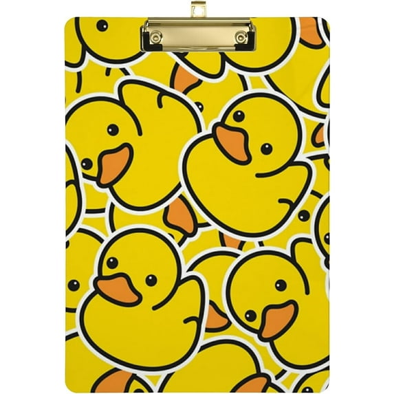 KXMDXA Rubber Duck Clipboard Hardboard Wood Nursing Clip Board and Pull ...