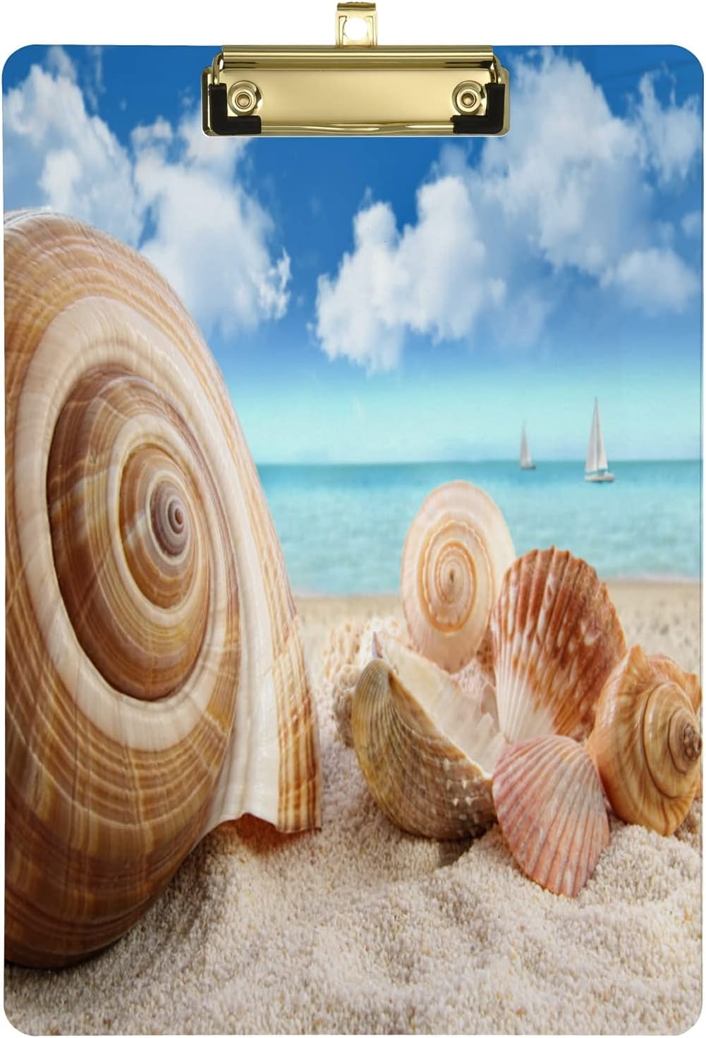 KXMDXA Seashell Starfish Ocean Beach Summer Clipboard Hardboard Wood ...