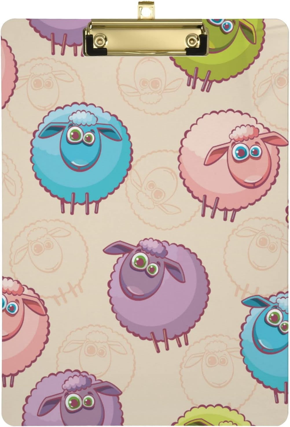 KXMDXA Sheep Clipboard Hardboard Wood Nursing Clip Board and Pull for ...