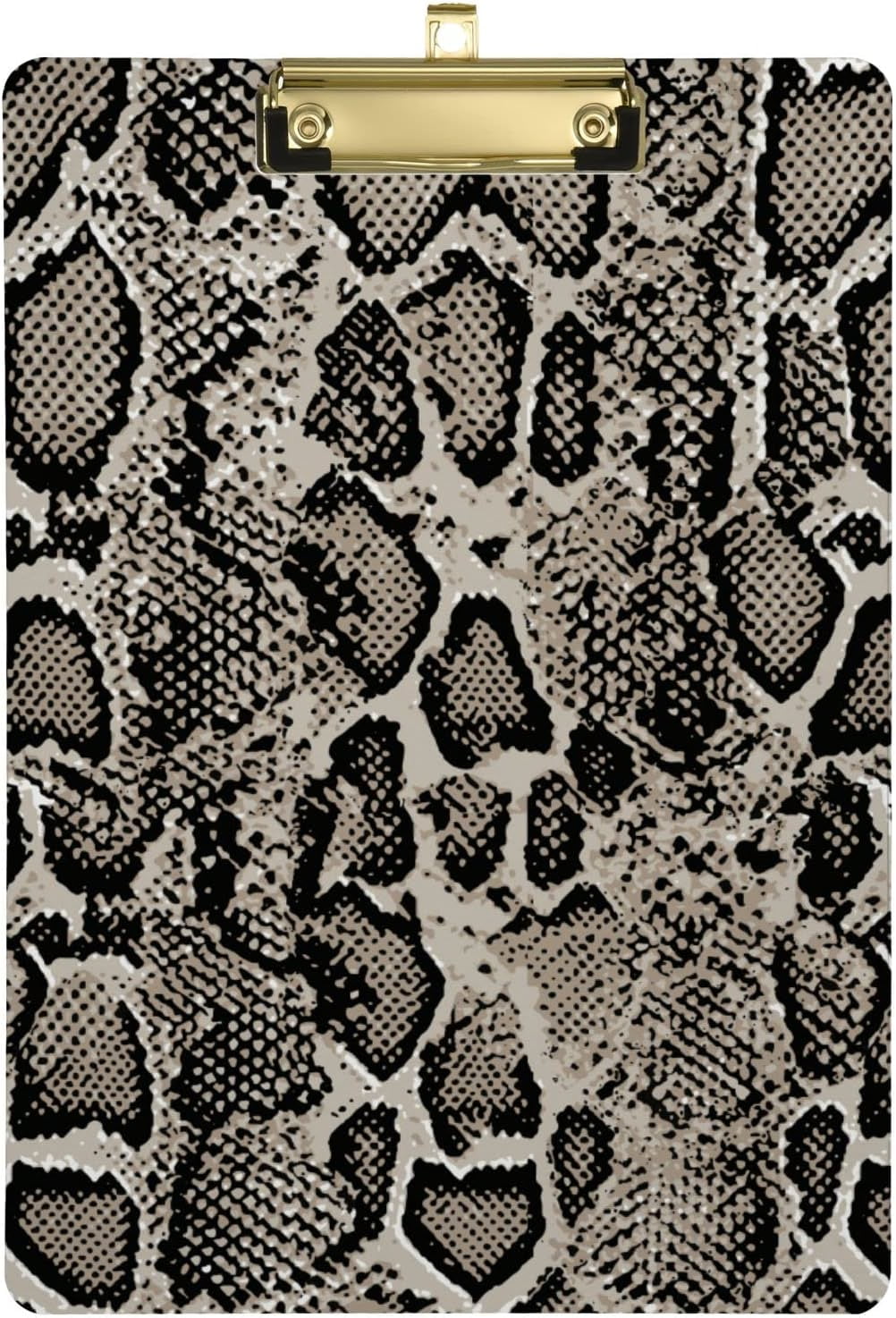 KXMDXA Snake Skin Clipboard Hardboard Wood Nursing Clip Board and Pull ...