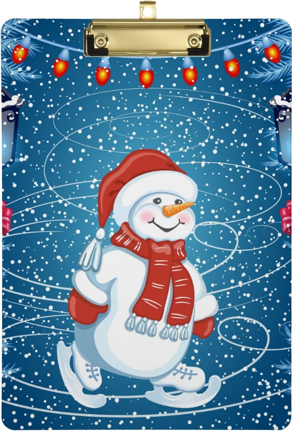 KXMDXA Snowman Santa Claus Christmas Clipboard Hardboard Wood Nursing ...