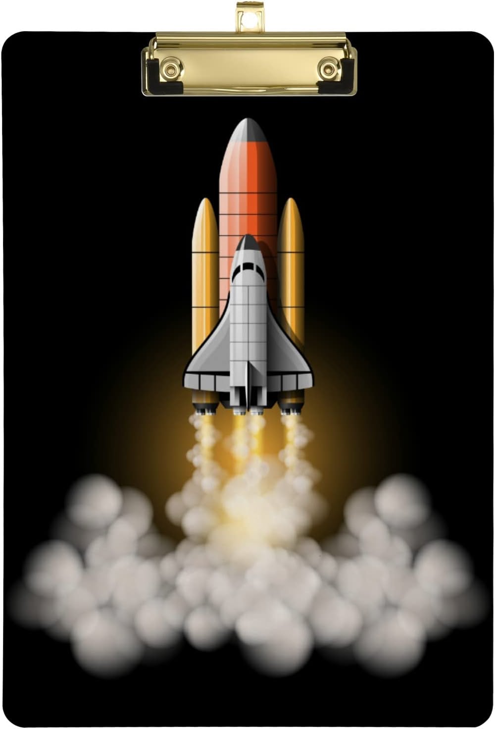 KXMDXA Space Rockets Clipboard Hardboard Wood Nursing Clip Board and ...