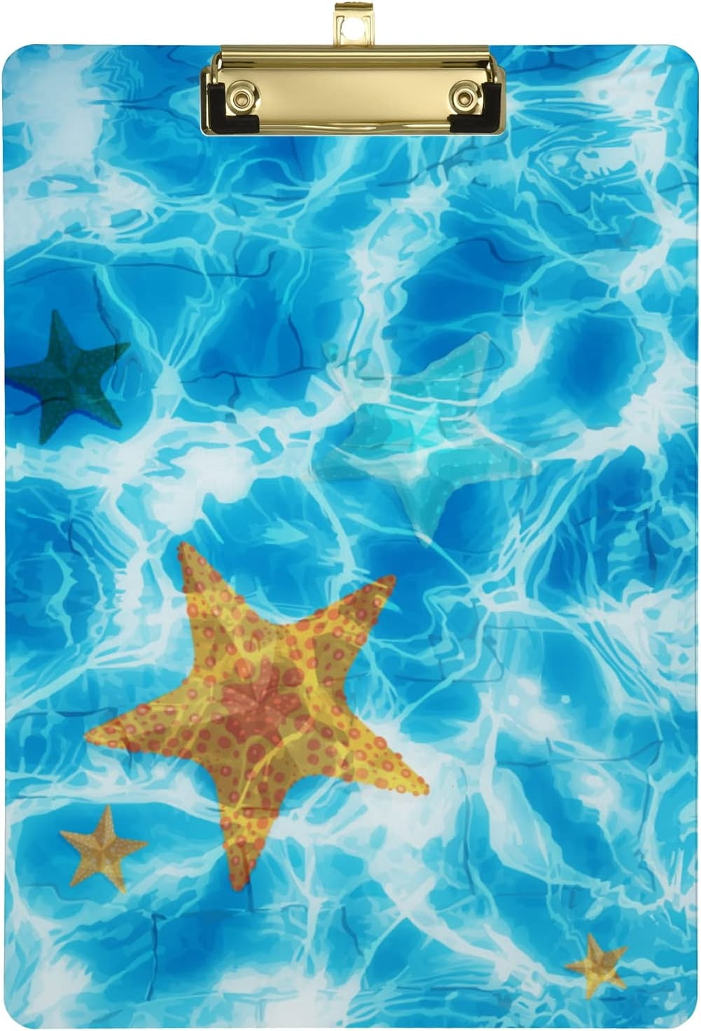 KXMDXA Starfish Wave Clipboard Hardboard Wood Nursing Clip Board and ...