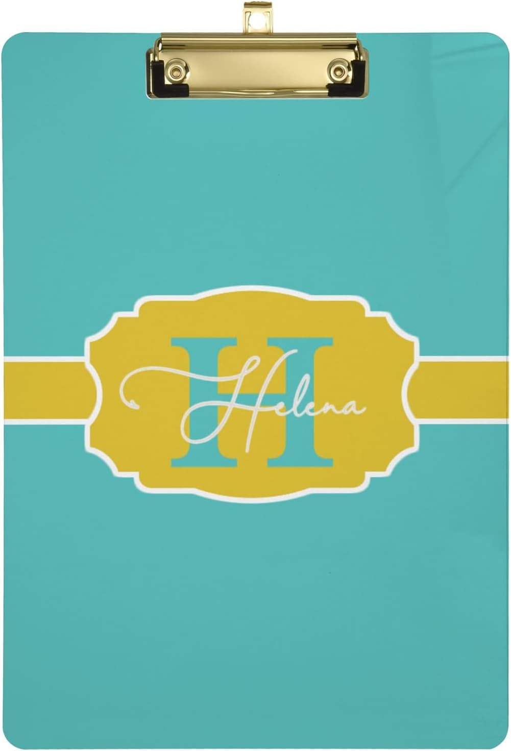 KXMDXA Teal Clipboard Hardboard Wood Nursing Clip Board and Pull for ...