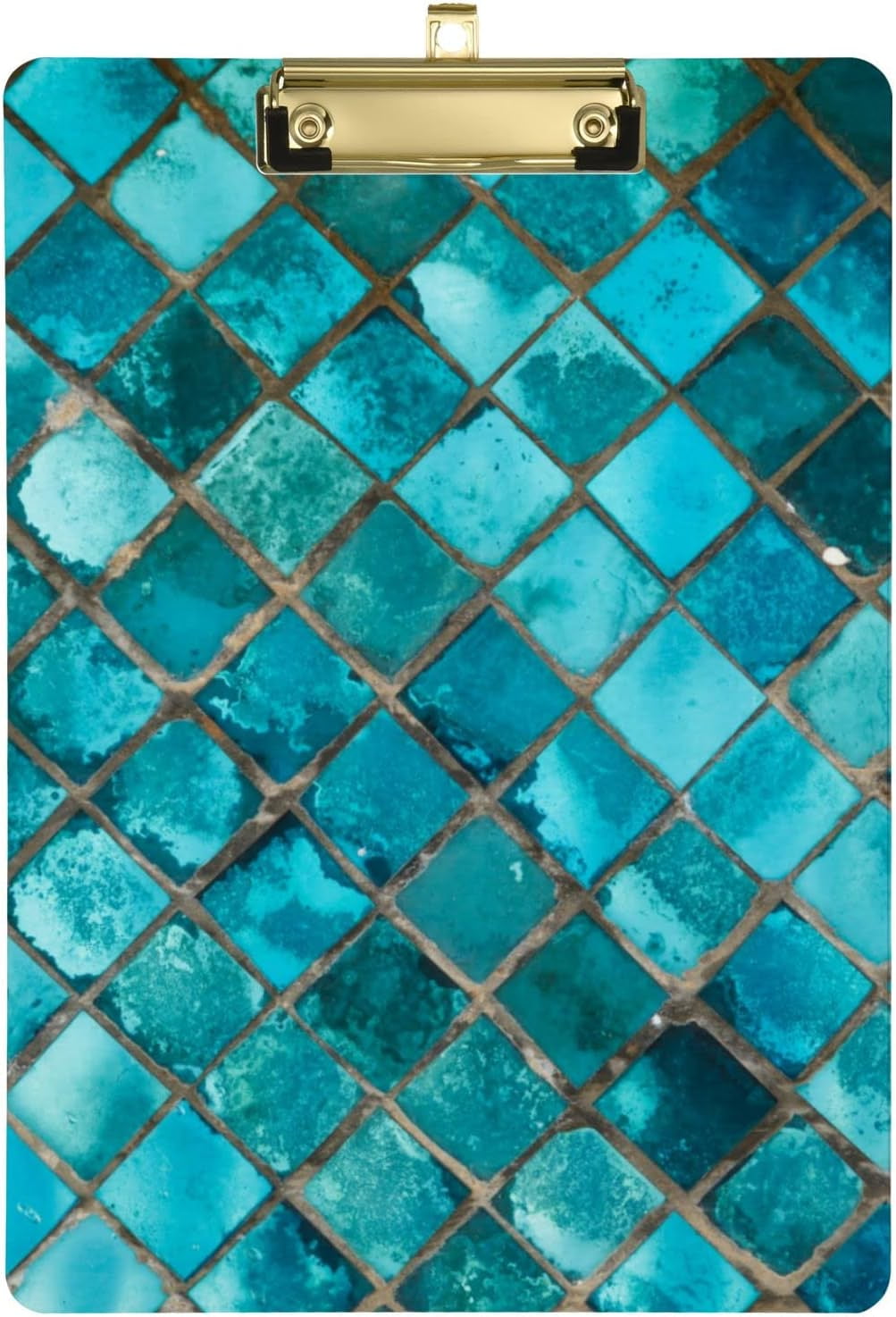 KXMDXA Teal Mermaid Clipboard Hardboard Wood Nursing Clip Board and ...