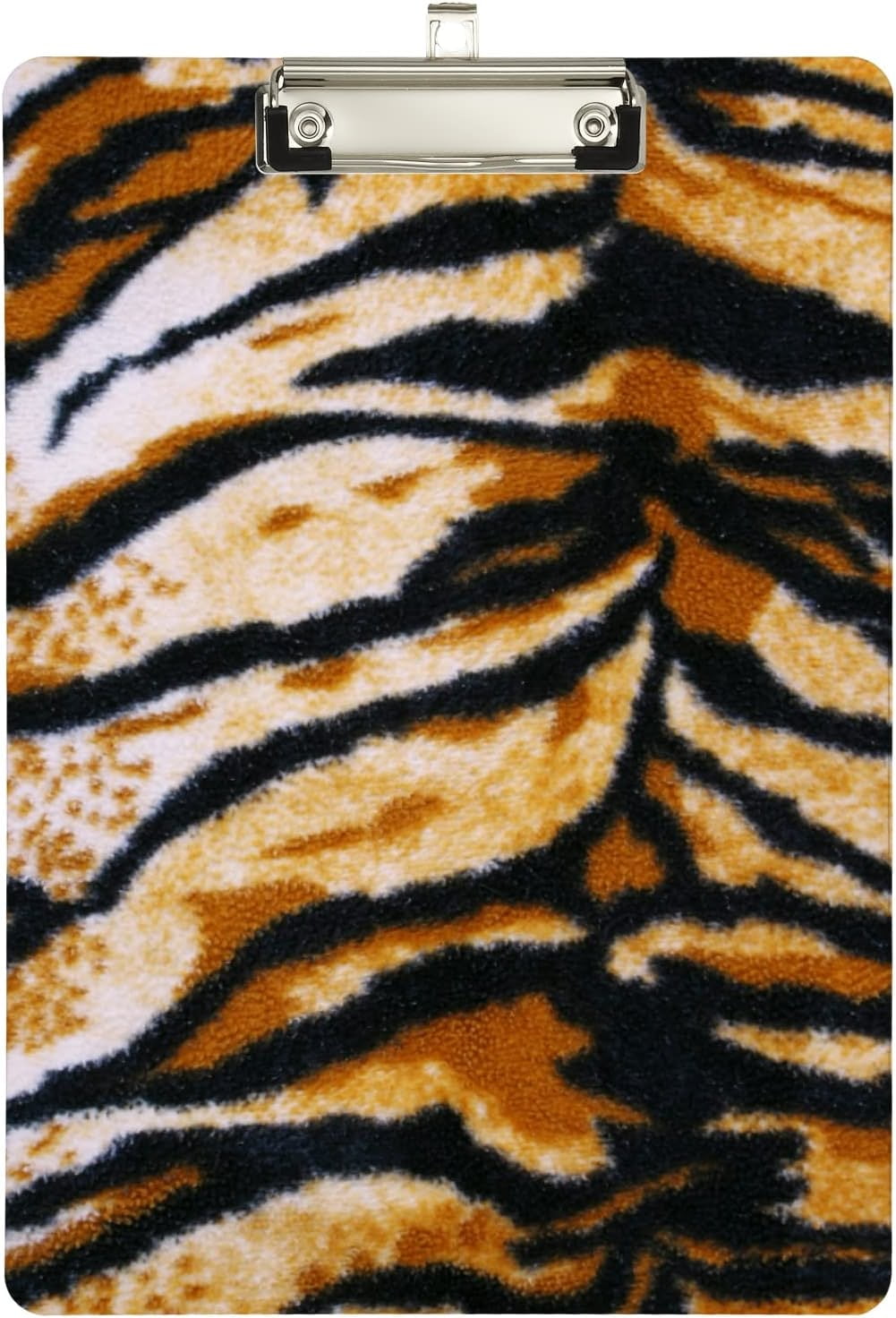 KXMDXA Tiger Skin Print Nature Clipboard Hardboard Wood Nursing Clip ...