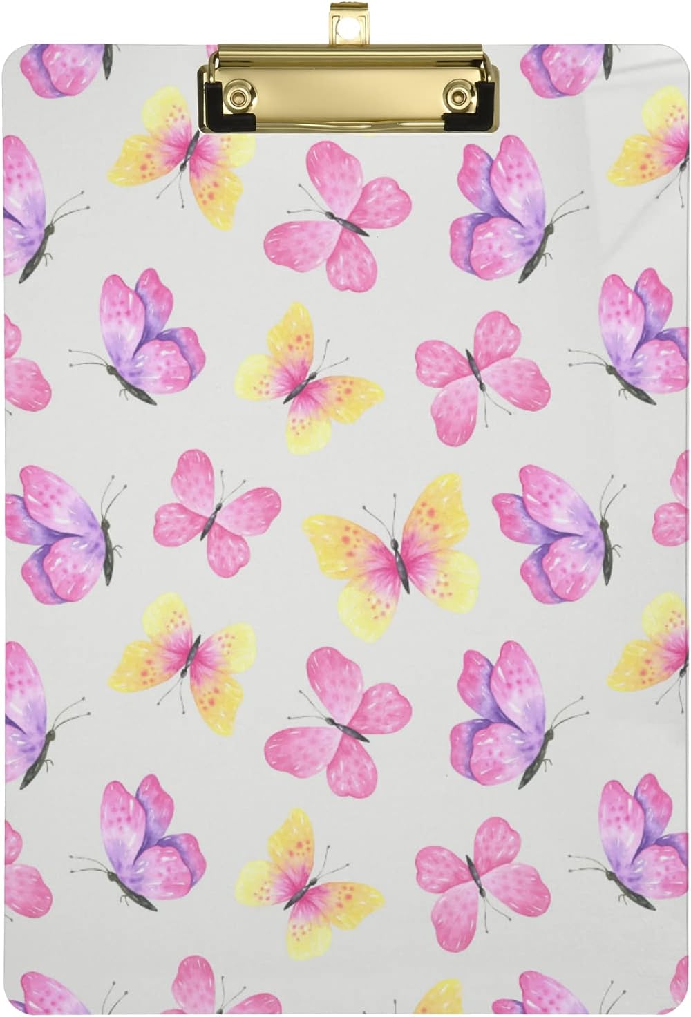 KXMDXA Watercolor Cute Butterflies Clipboard Hardboard Wood Nursing ...
