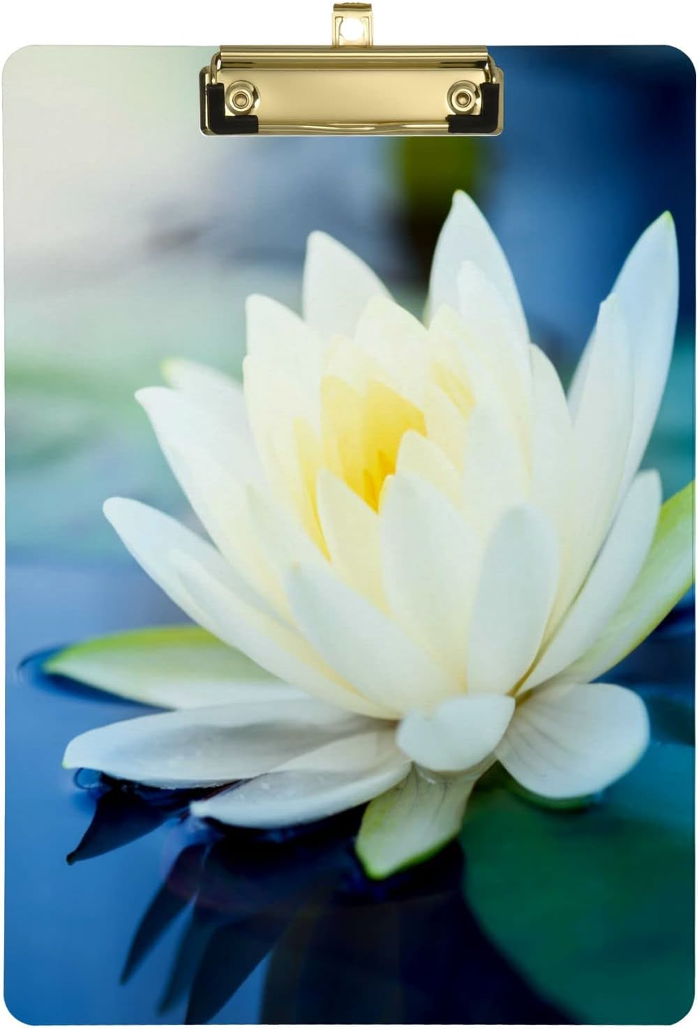 KXMDXA White Lotus Flower Clipboard Hardboard Wood Nursing Clip Board ...