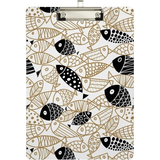 KXMDXA es Fish Clipboard Hardboard Wood Nursing Clip Board and Pull for ...