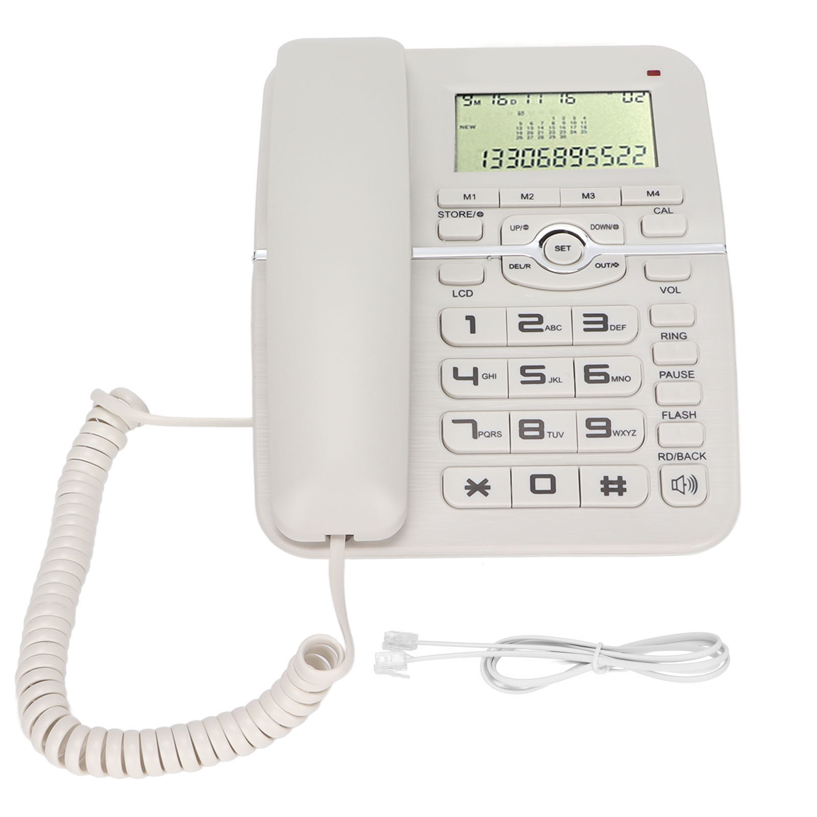 KXT2028CID Desktop Corded Telephone 4 Groups of Fast Dialing Functions ...