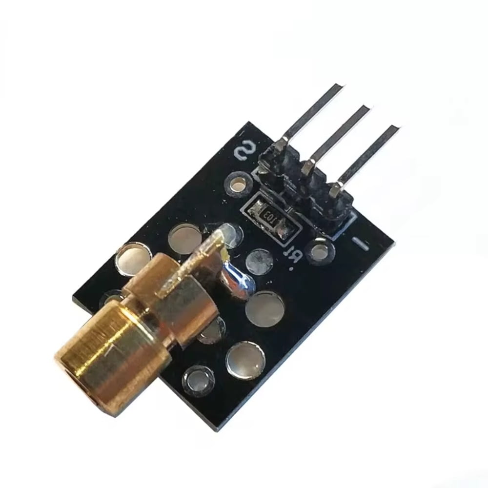 KY-008 650nm Laser sensor Module 6mm 5V 5mW Red Laser Dot Diode Copper ...