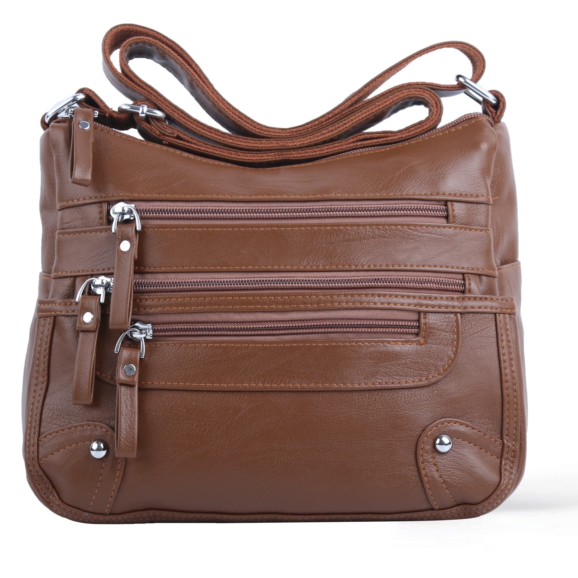 KY 10 Pockets Crossbody Purses for Women Medium Pocketbooks Lightweight ...