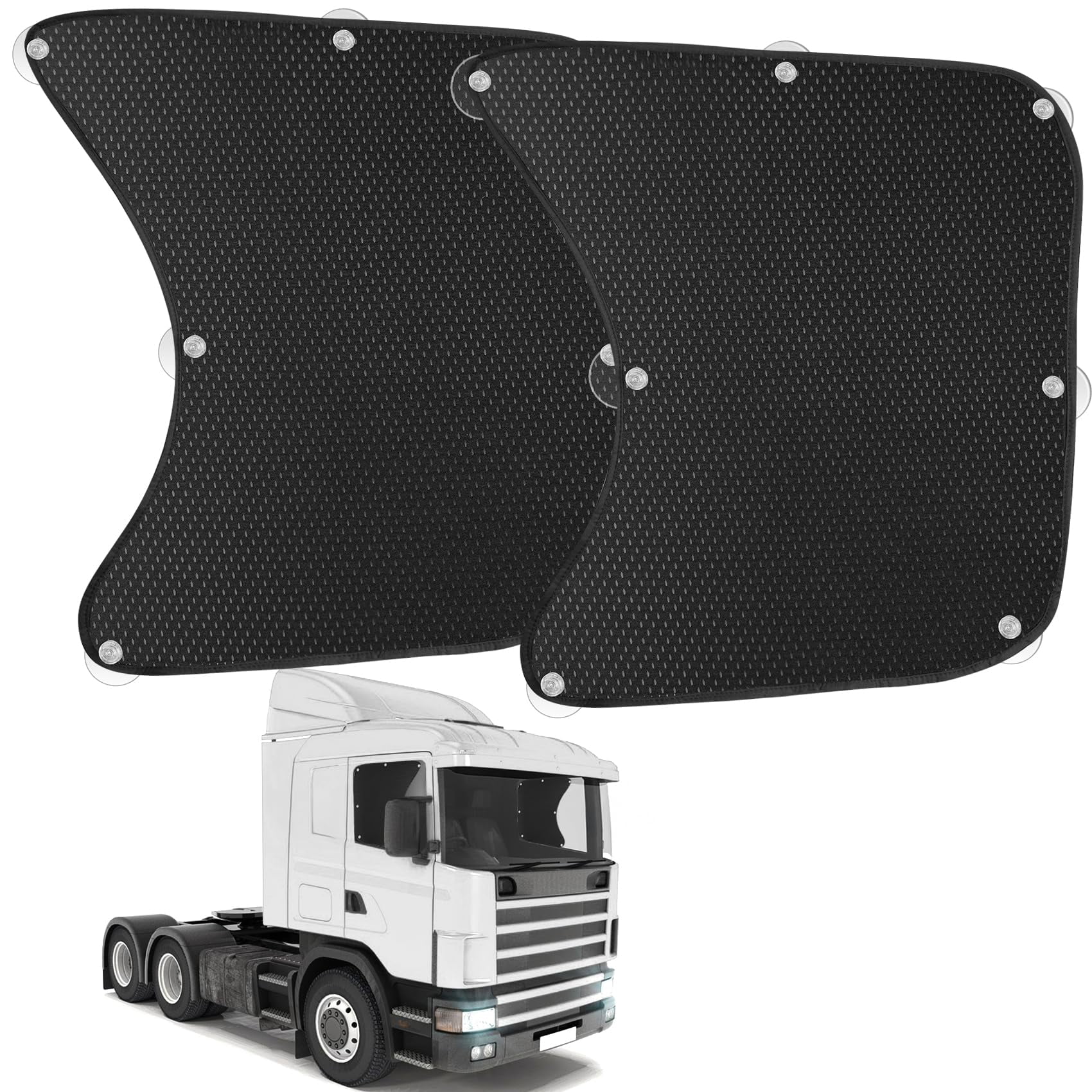 KY 2pcs Semi Truck Side Window Sun Shade for Freightliner Volvo VNL ...