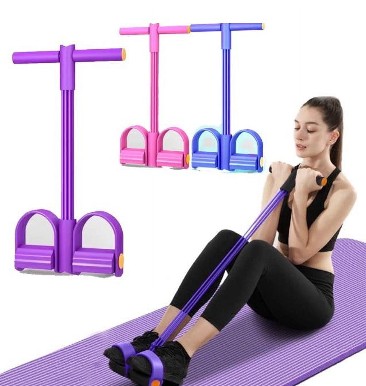 KY Big Boy 6-Tube Yoga Pedal Puller Resistance Band with Tension Rope ...