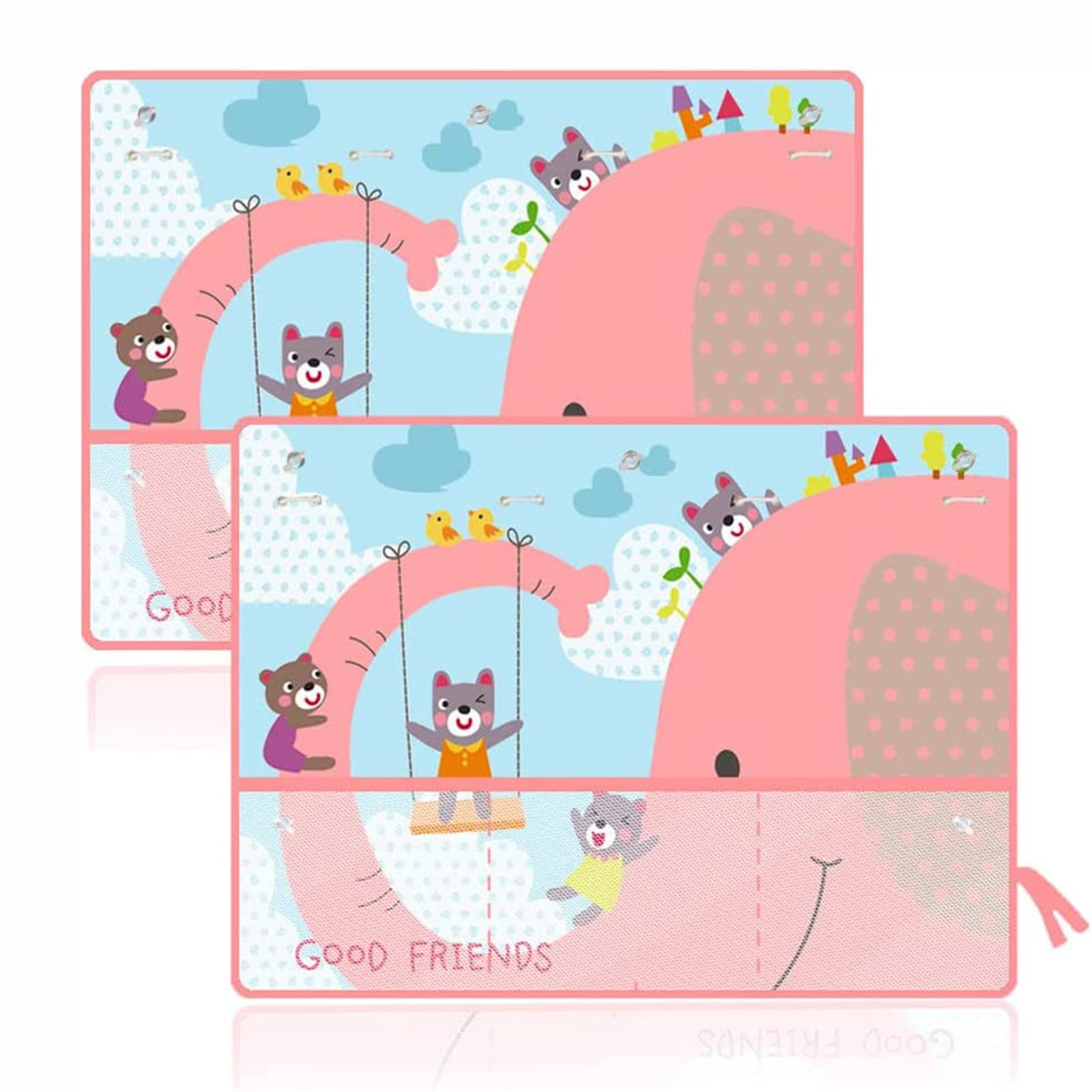 KY Car Sun Shade for Baby Kids Children 2 Pack Car Side Window Curtain ...