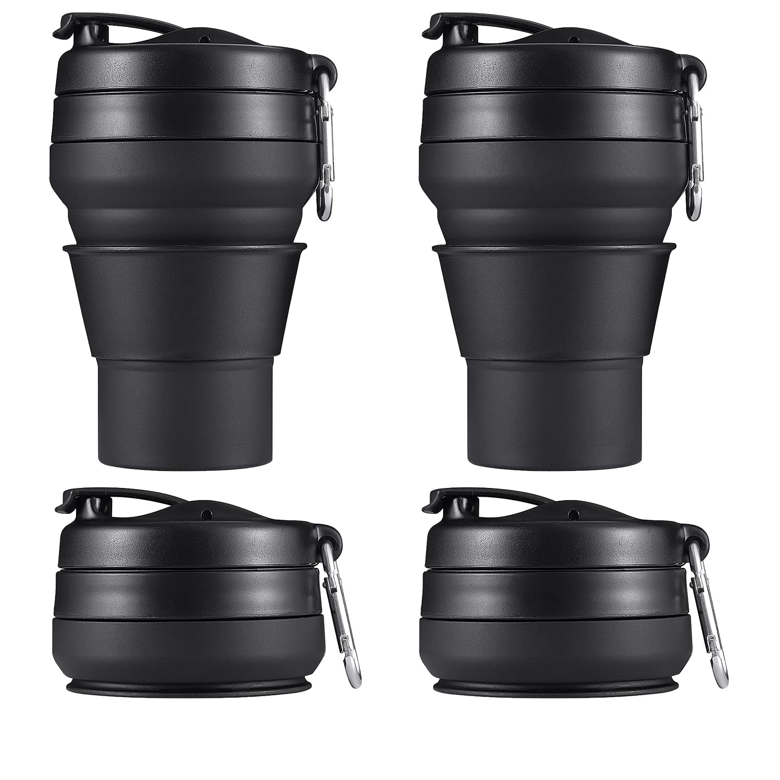 KY Collapsible Cup for Traveling, 20 OZ 600ml Silicone Folding Camping ...
