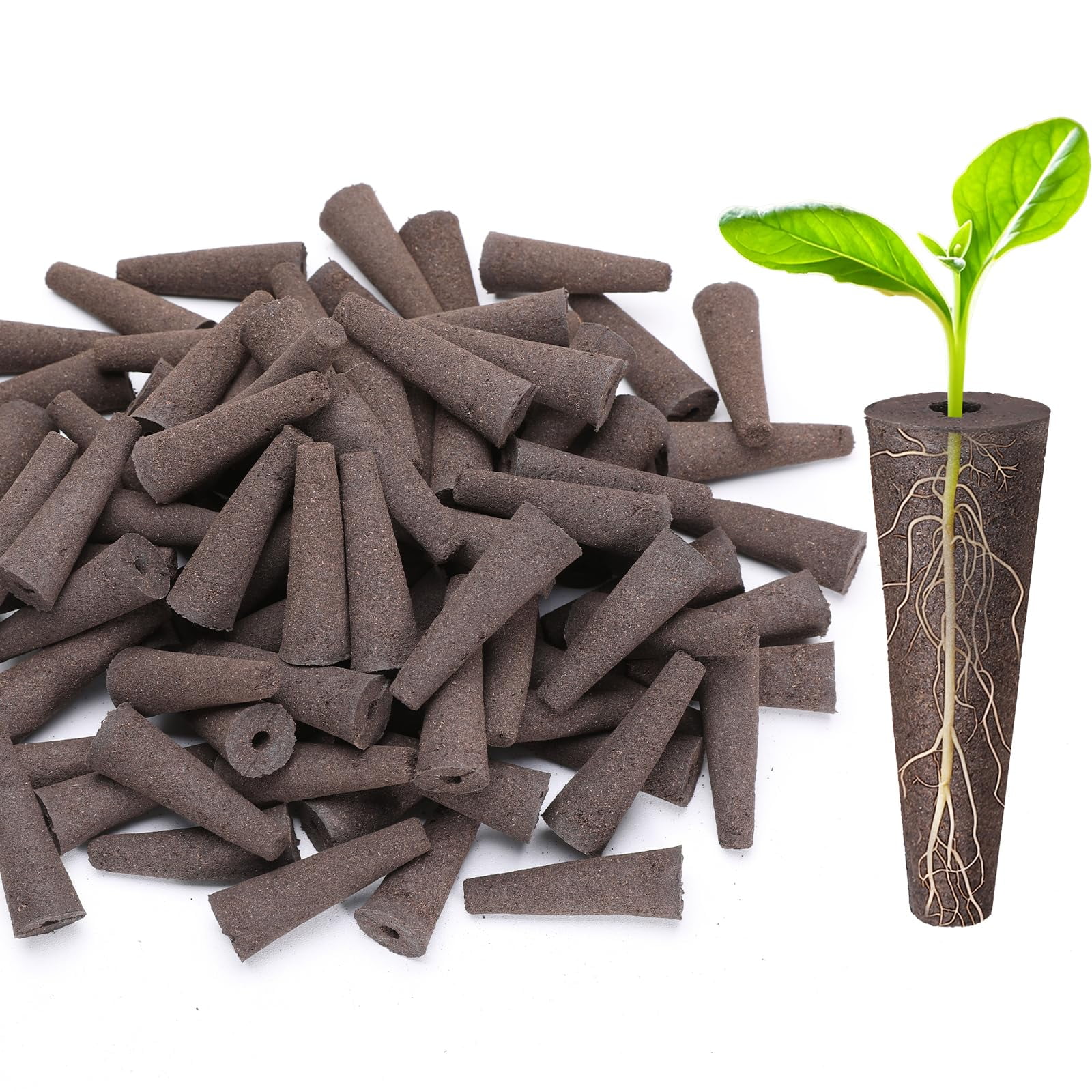 KY Doter 50 pcs Grow Sponges for Hydroponics Compatible with AeroGarden ...