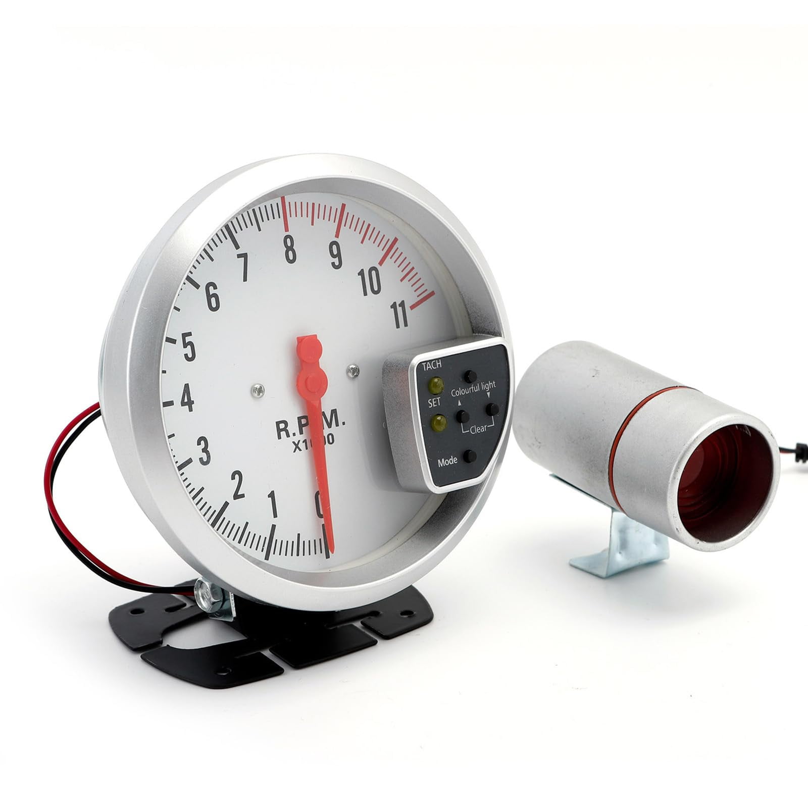 KY Generic 5 Inch Tachometer Gauge 7 Colors 12V Automotive Modified ...