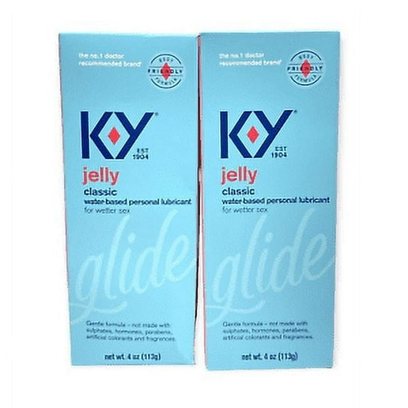 KY Jelly Classic Water-Based Personal Lubricant, 4oz/113g Bottle, Lot ...