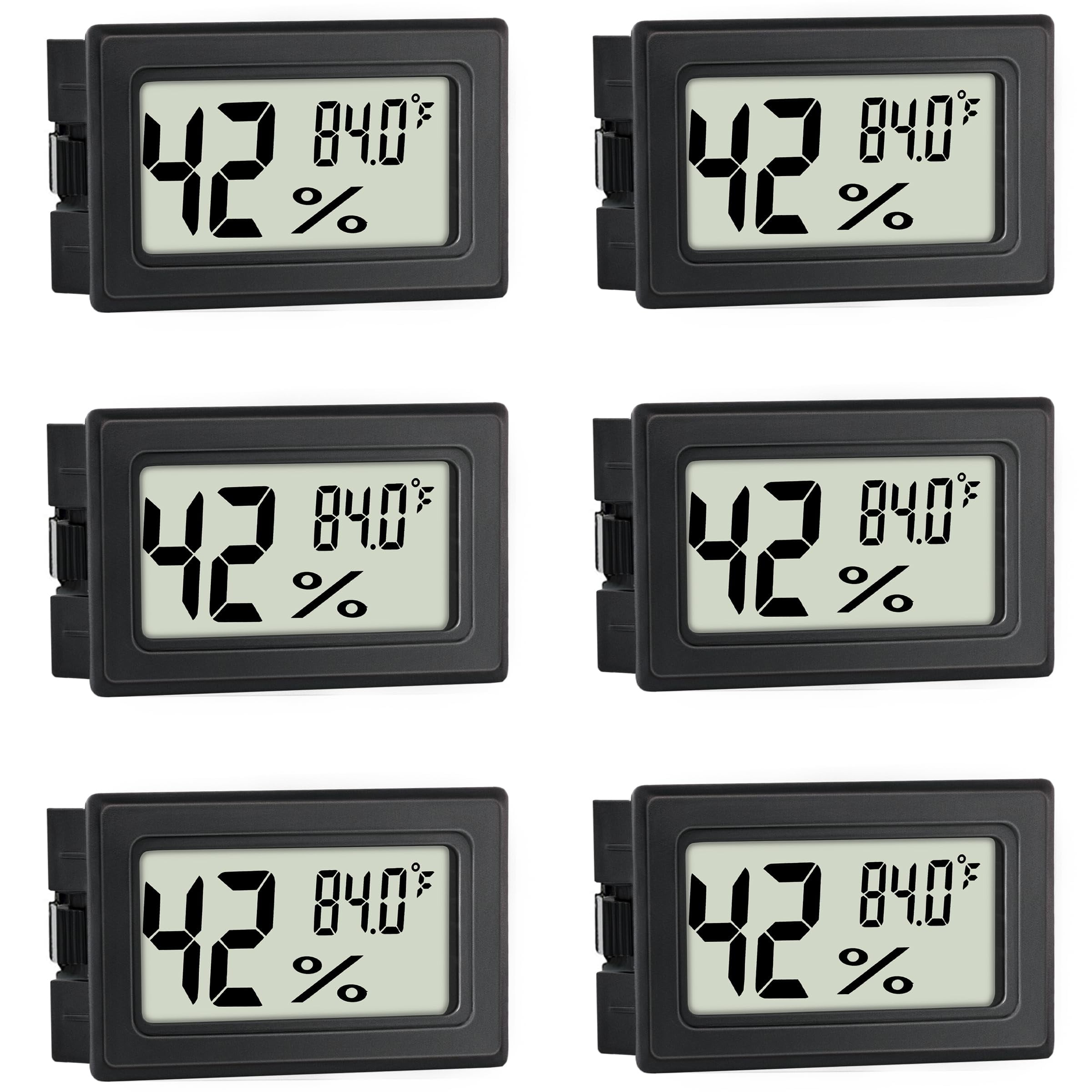 KY Mini Hygrometer Indoor Humidity Meter Hygrometer Thermometers 6 Pack ...