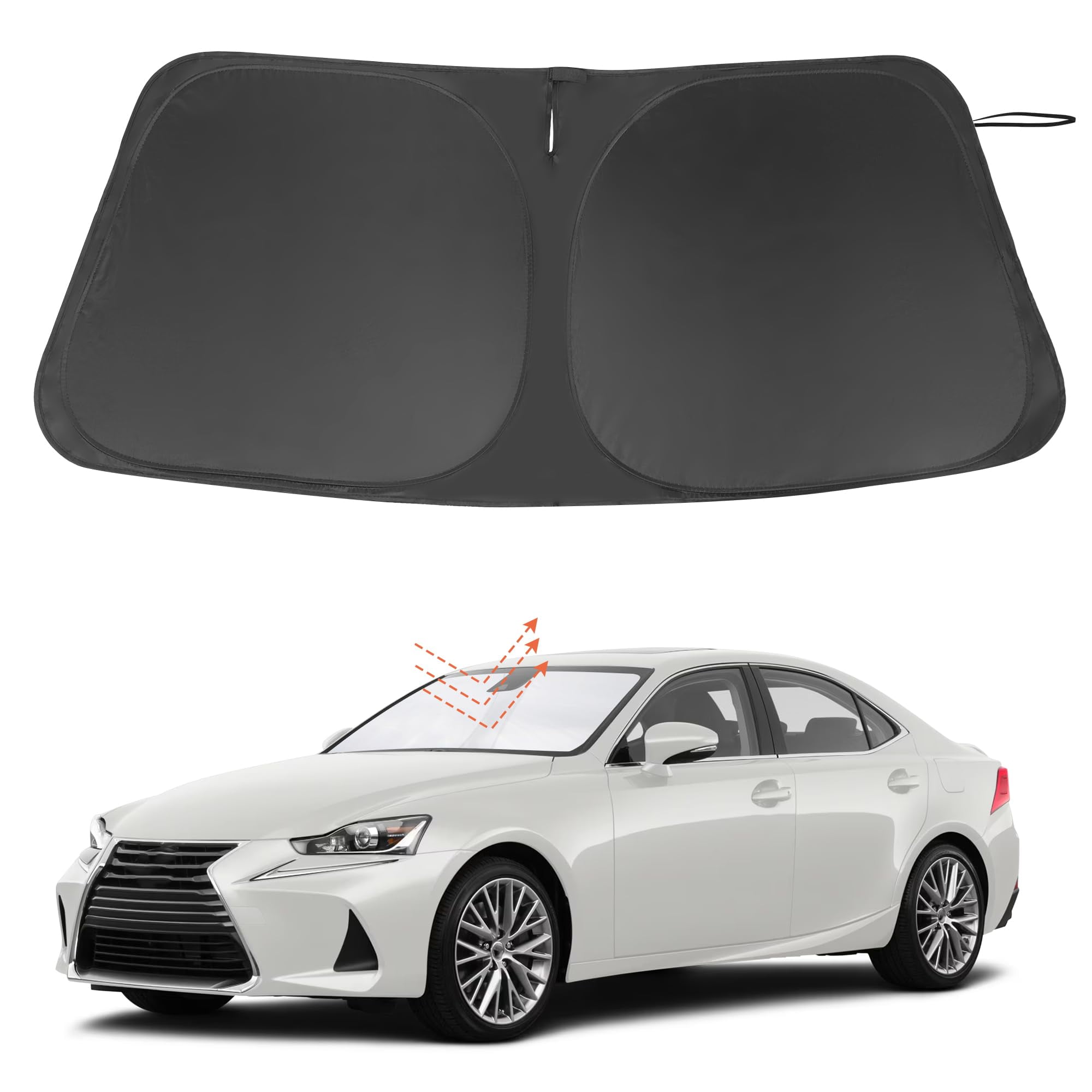 KY Windshield Sun Shade Compatible with 2022 2023 2024 2025 Ford ...