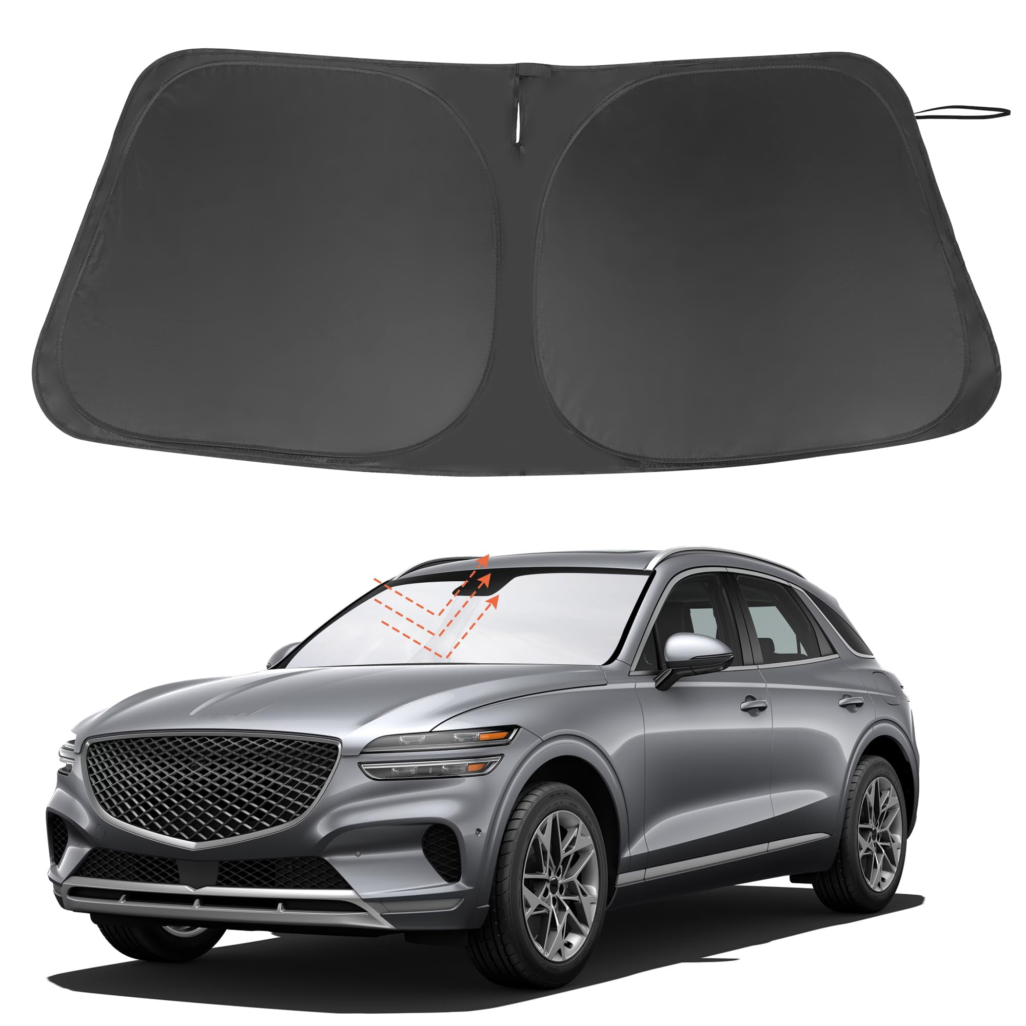 KY Windshield Sun Shade Compatible with 2022 2023 2024 2025 Ford ...